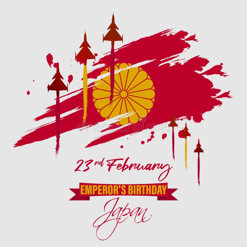 Emperor`s Birthday Japan - Vector Illustration Stock Vector ...