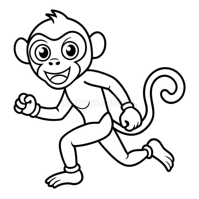 Emperor Tamarin Monkey Learns Icon Vector Stock Vector - Illustration ...