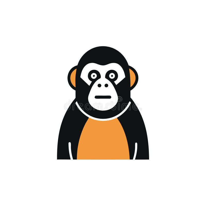 Emperor Tamarin Monkey Looks Icon Vector Stock Vector - Illustration of ...