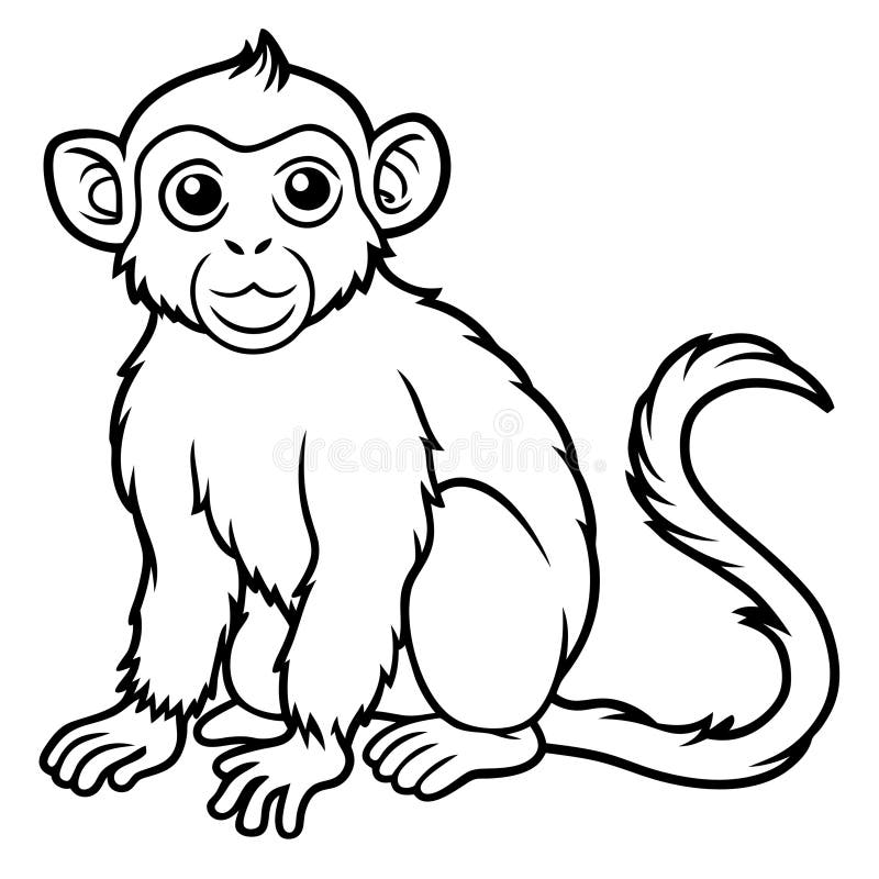 Emperor Tamarin Monkey Screams Icon Vector Stock Vector - Illustration ...