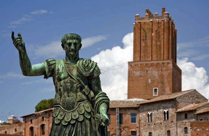Emperor Trajan stock photo. Image of trajan, roman, forums - 15411240