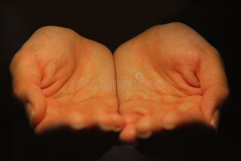 Empfangen der Hände stockbild. Bild von sympathie, verdienen - 480823