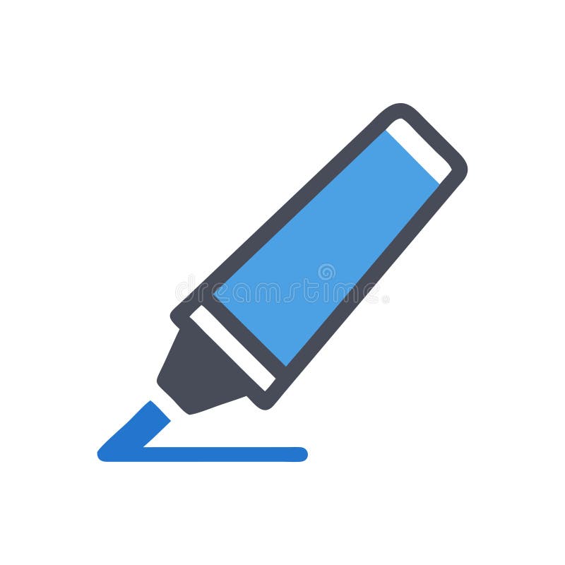 Emphasis Marker Icon for Visual Attention Stock Vector - Illustration ...