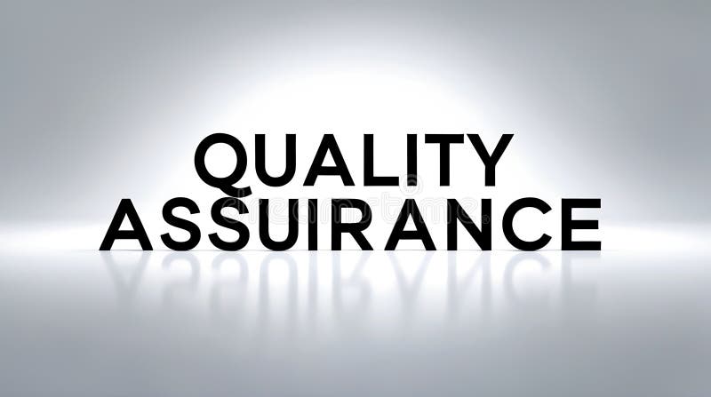 Emphasis on Quality Assurance through Bold Typography and Reflective ...