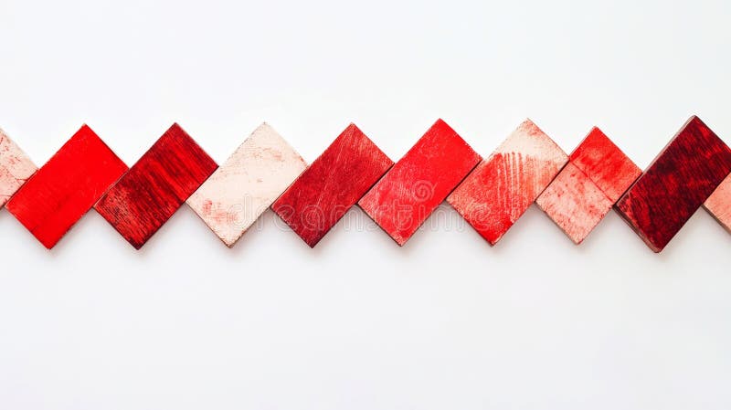 Emphasizing Energy and Direction, the Striking Red Zigzag Arrow Rises ...