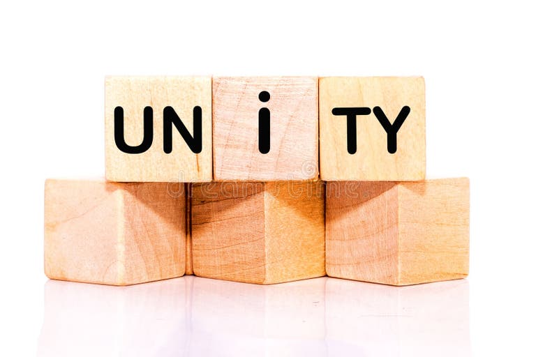 Emphasizing Unity and Teamwork with Wooden Blocks Arranged Creatively ...
