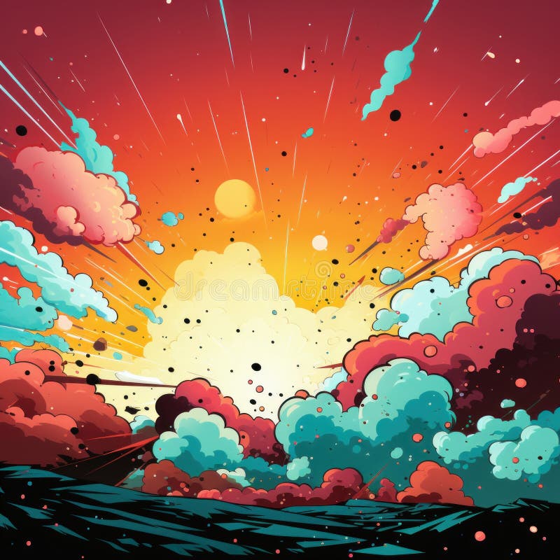 Minimalist Comic Book Background Stock Illustration - Illustration of ...