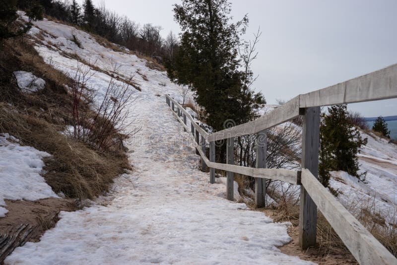 Empire Bluff, Sleeping Bear Dunes, Michigan USA Stock Photo - Image of ...