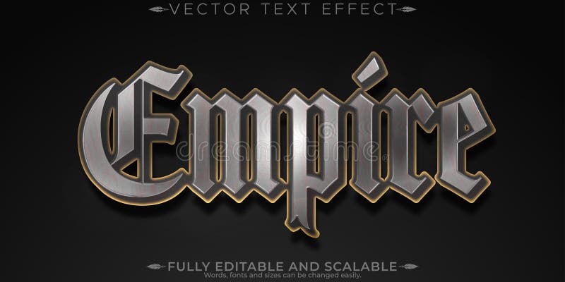 Empire Editable Text Effect, Editable Gang and Mafia Text Style Stock ...