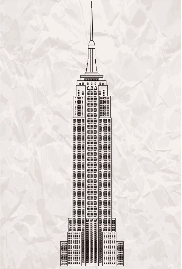 Dibujo Del Edificio Empire State