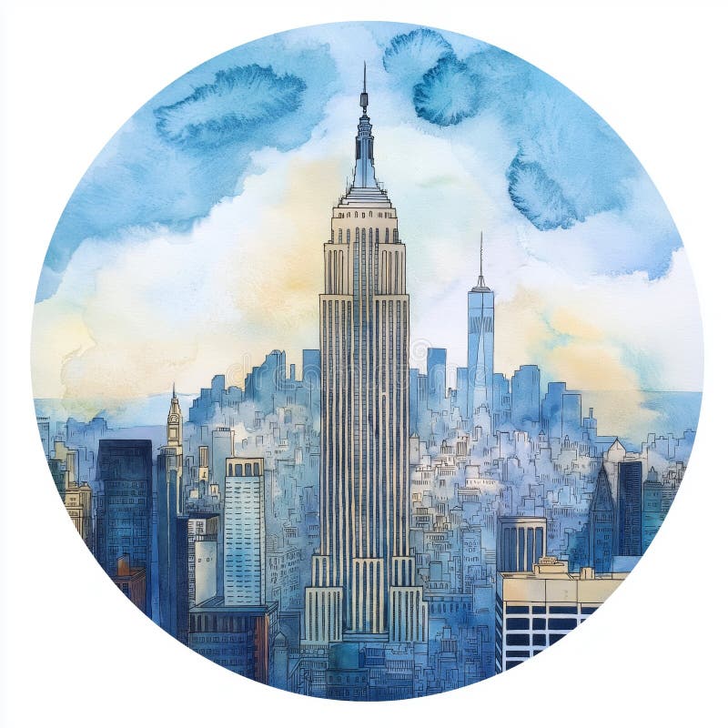 Empire State Building. Empire State Building Hand-drawn Comic ...