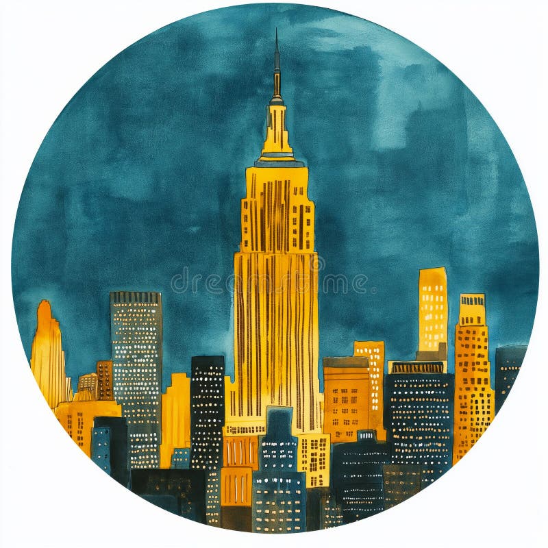 Empire State Building. Empire State Building Hand-drawn Comic ...