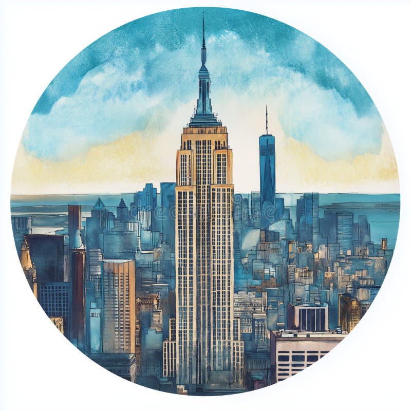 Empire State Building. Empire State Building Hand-drawn Comic ...