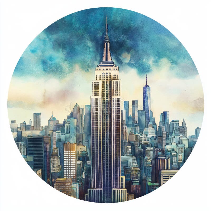 Empire State Building. Empire State Building Hand-drawn Comic ...