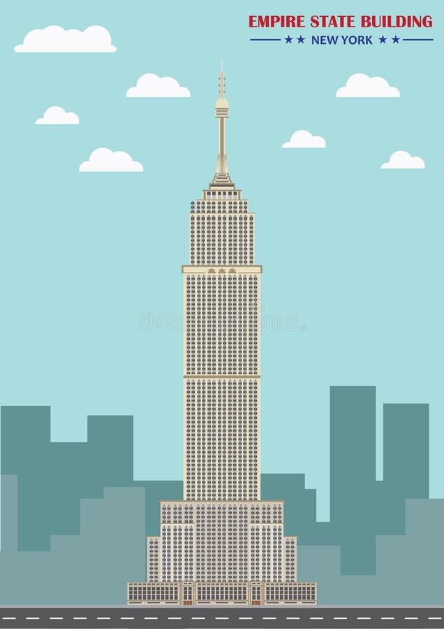 Empire State Building Vector Stock Illustrations – 672 Empire State ...