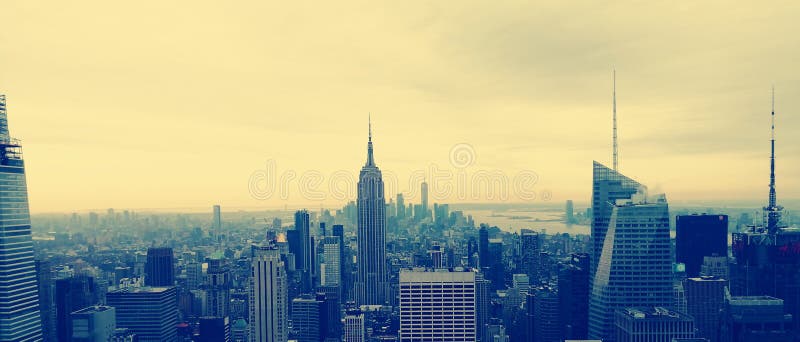 Empire State Building from the Top of the Rock Editorial Photo - Image ...