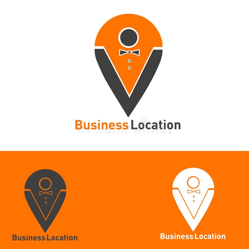 Emplacement De L'entreprise Logo Simple Conception Vectorielle ...