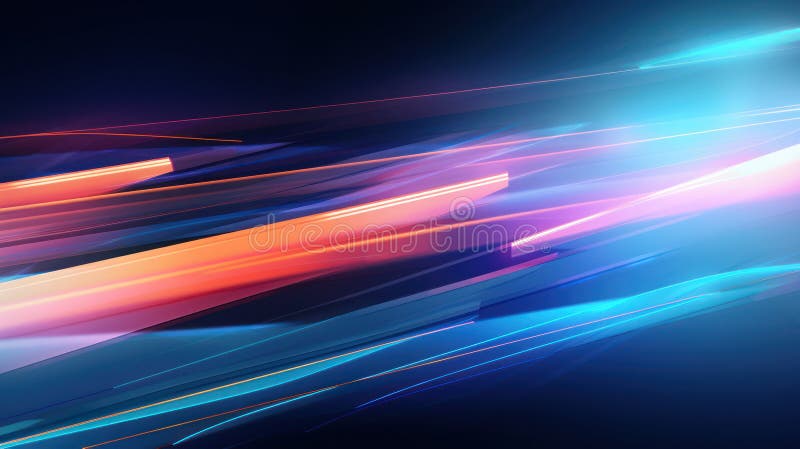 High-Tech Abstraction with Luminous Lines and Swirling Elements in ...