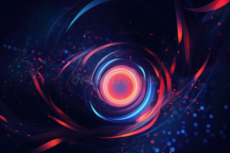 High-Tech Abstraction with Luminous Lines and Swirling Elements in ...