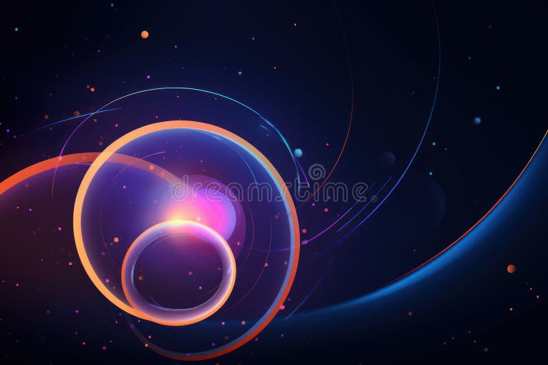 High-Tech Abstraction with Luminous Lines and Swirling Elements in ...