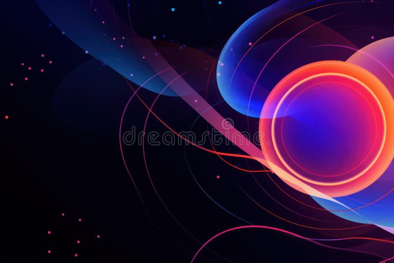 High-Tech Abstraction with Luminous Lines and Swirling Elements in ...