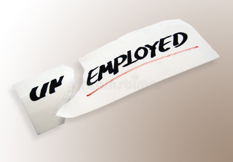 Employed Not Unemployed stock photo. Image of optimistic - 39872872