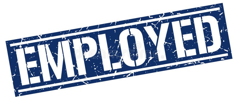 Employed stamp stock vector. Illustration of vintage - 120367757