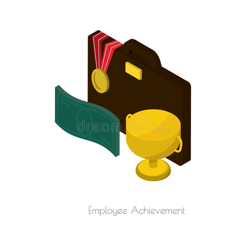 Employee Achievement. Vector Illustration Decorative Design Stock ...