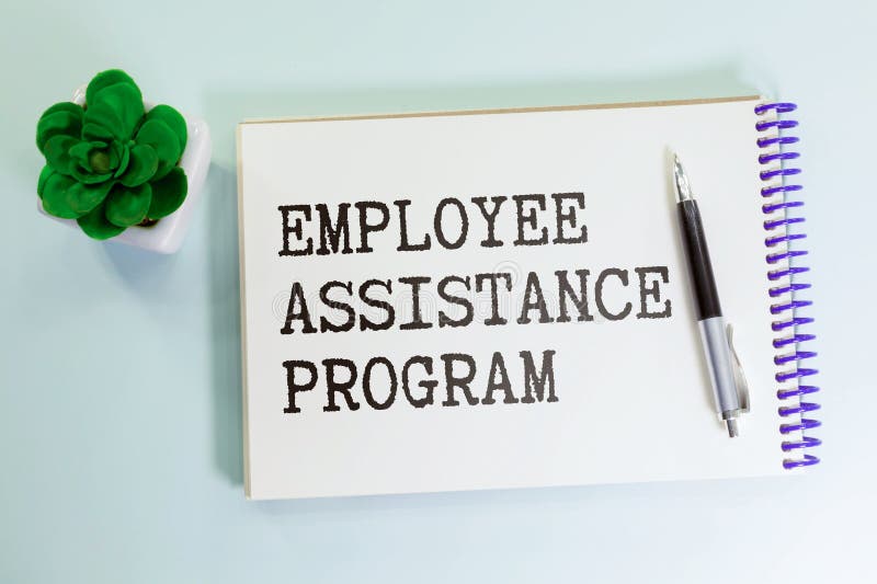 Employee Assistance Program Business Text on the Yellow Card Stock ...