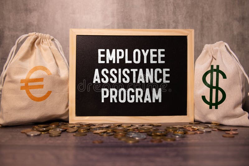 Employee Assistance Program Business Text on the Yellow Card. Stock ...