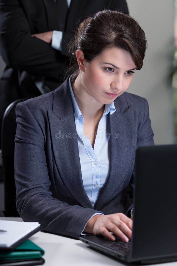 Employee Being Controlled by Boss Stock Image - Image of career ...