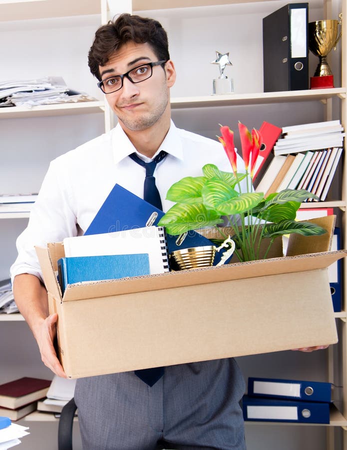 The Employee Being Fired from Work Made Redundant Stock Photo - Image ...