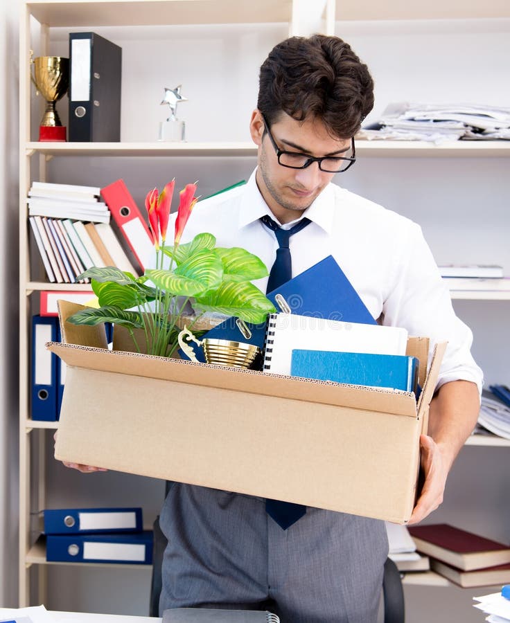 Employee Being Fired from Work Made Redundant Stock Image - Image of ...