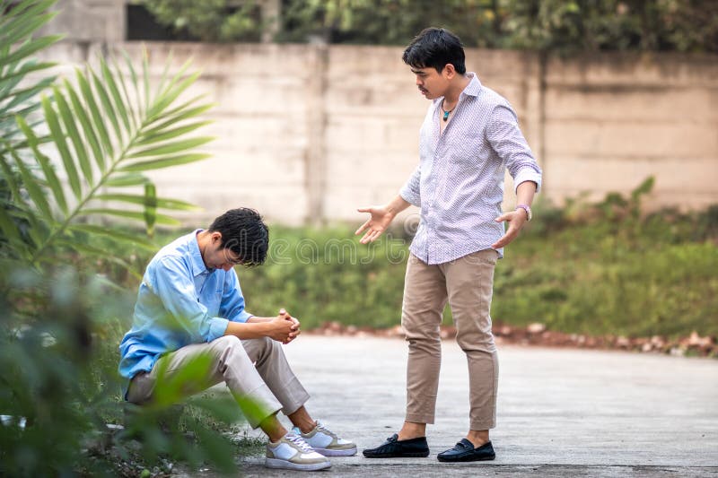 An Employee Being Scolded by His Boss. a Man Scolding and Yelling at ...