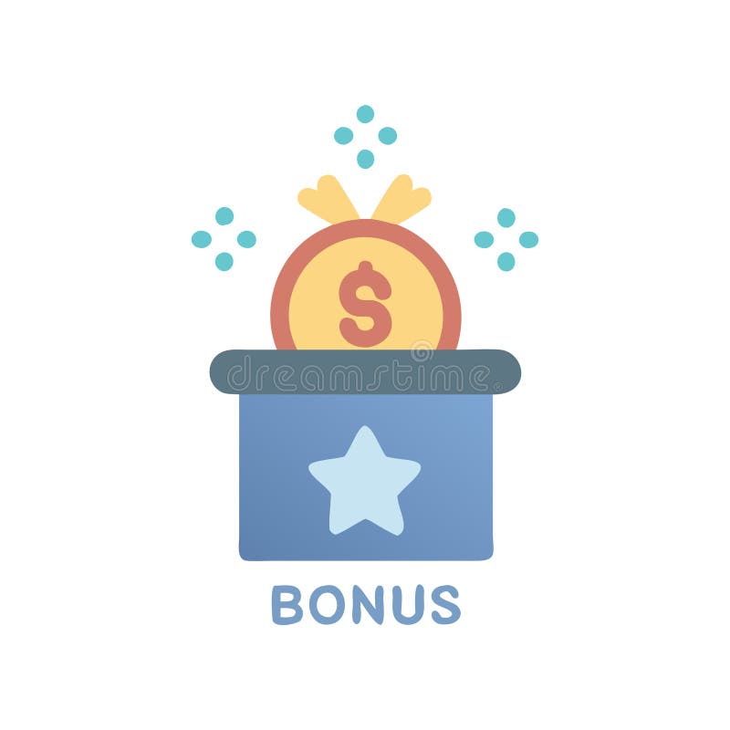 Employee Bonus Icon for Rewards Stock Illustration - Illustration of ...