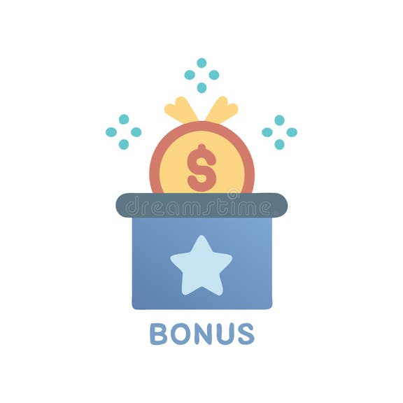 Employee Bonus Icon for Rewards Stock Illustration - Illustration of ...