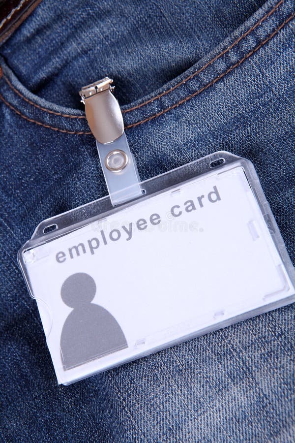 Employee card stock photo. Image of legitimize, user - 74147394