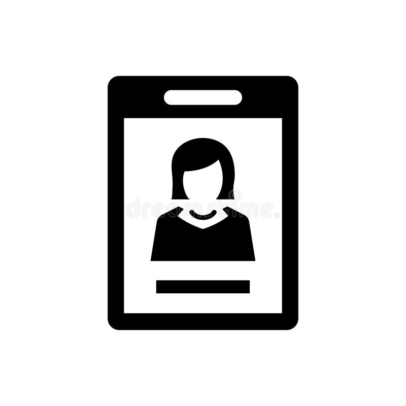 Employee Card, Id Card, Identification, Vector Icon Which Can Easily ...