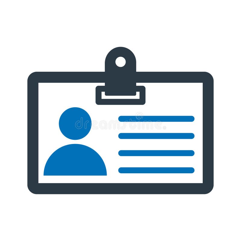 Employee Card, Id Card Vector Icon Which Can Easily Modify Stock Vector ...