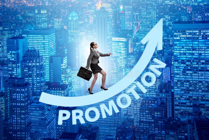 Employee in Career Promotion Concept Stock Photo - Image of leader ...