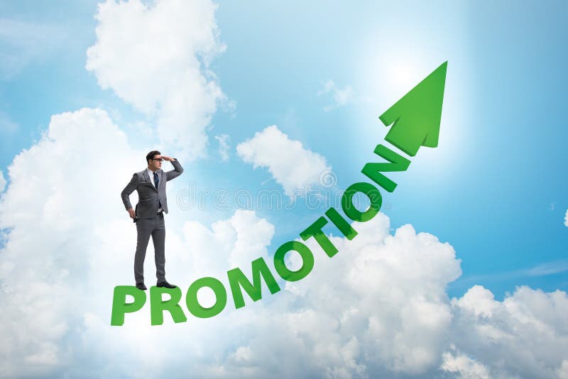 Employee In Career Promotion Concept Stock Image - Image of graphic ...