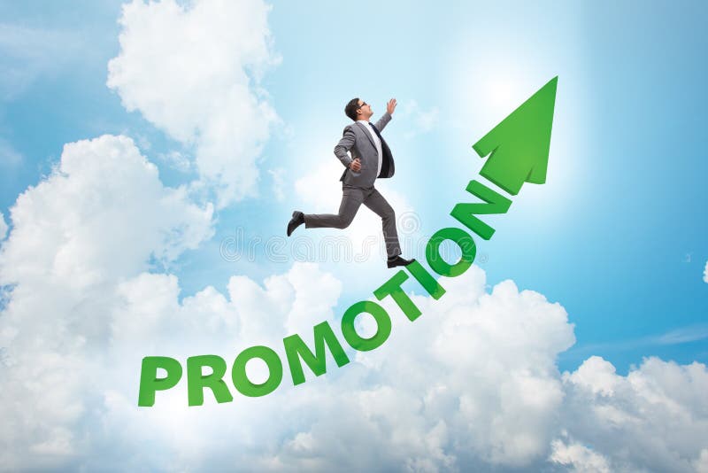 Employee in Career Promotion Concept Stock Photo - Image of leader ...