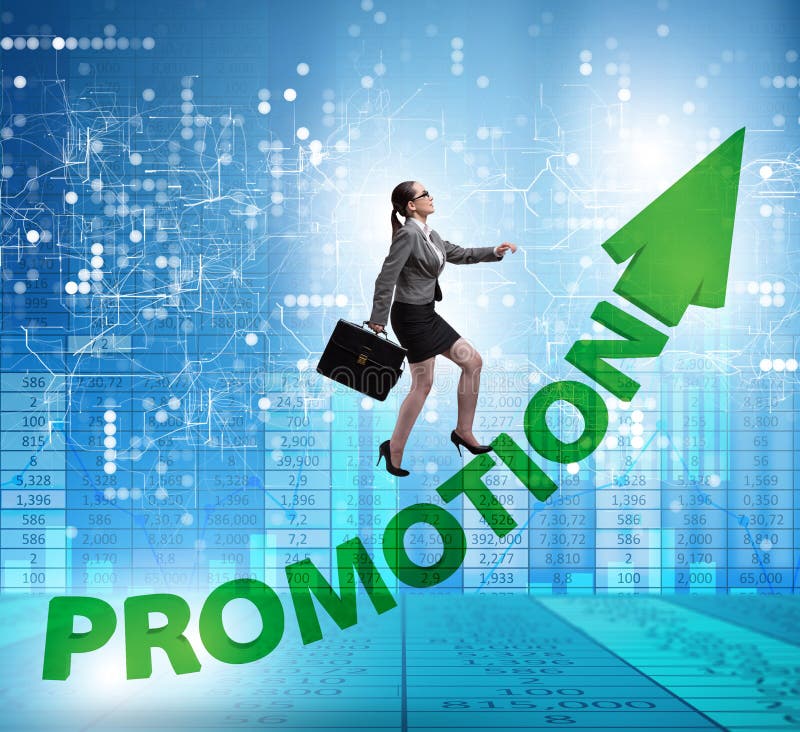 Employee in Career Promotion Concept Stock Image - Image of climbing ...