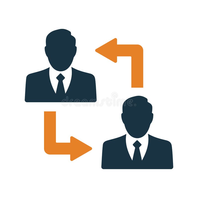 Employee Change Icon stock illustration. Illustration of flat - 262655497