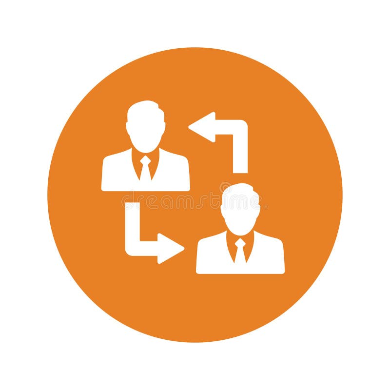 Employee Change Icon stock illustration. Illustration of vector - 262655507