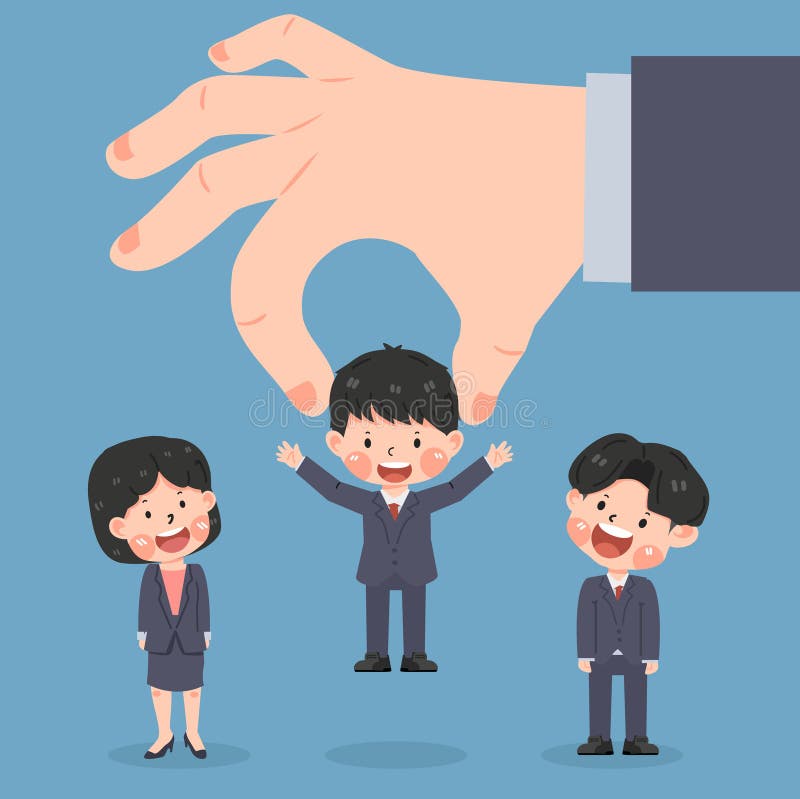 Employee Choice for Hire Cartoon Stock Vector - Illustration of ...