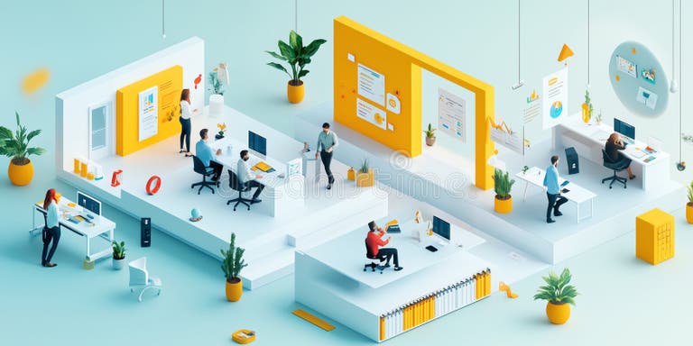 Visualizing Employee Dedication and Performance To Boost Workplace Engagement Stock Illustration ...