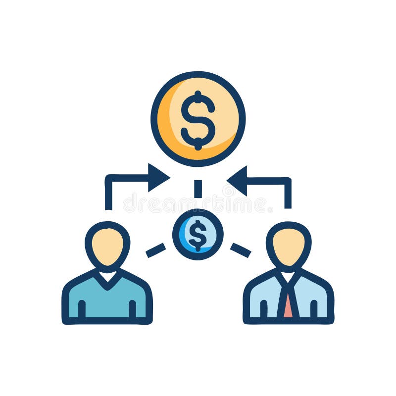 Employee Compensation Icon for HR Practices Stock Vector - Illustration ...