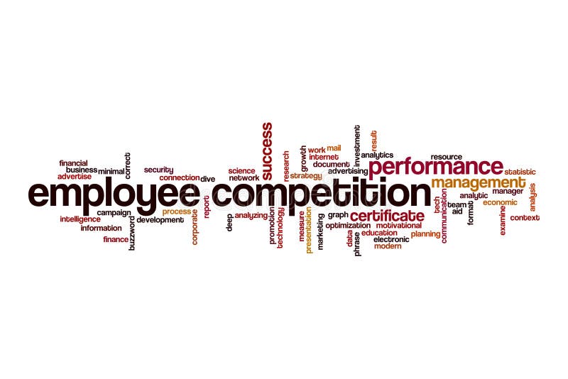 Competition word cloud stock vector. Illustration of corporate - 161455727