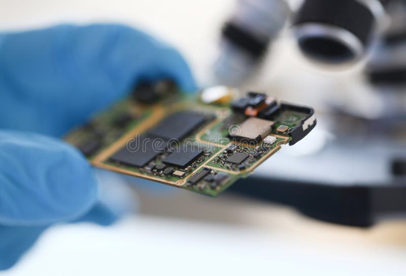 An Employee of Computer Repair Service Stock Image - Image of ...